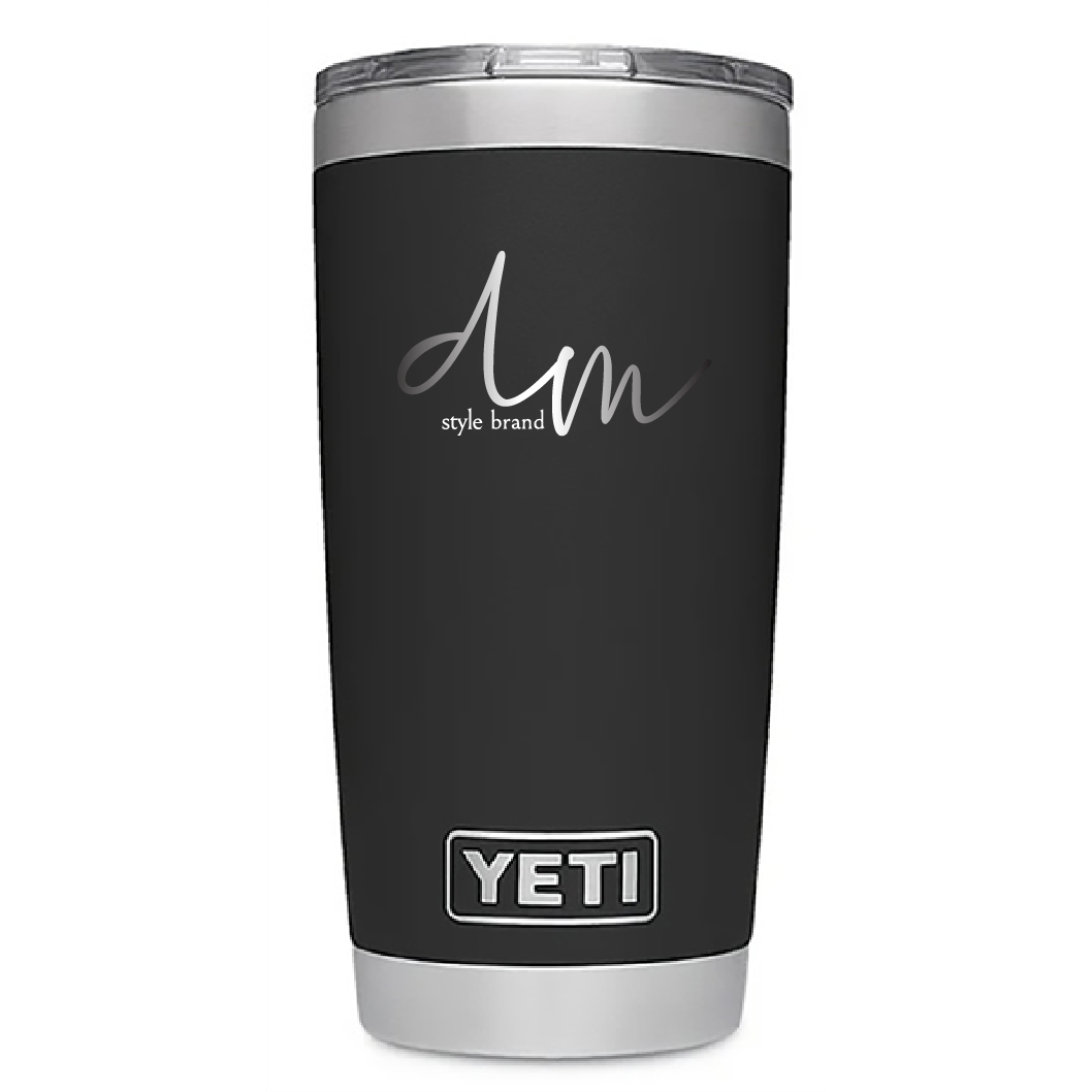 Engraved Yeti 20 oz Rambler Tumbler – DM Style Brand